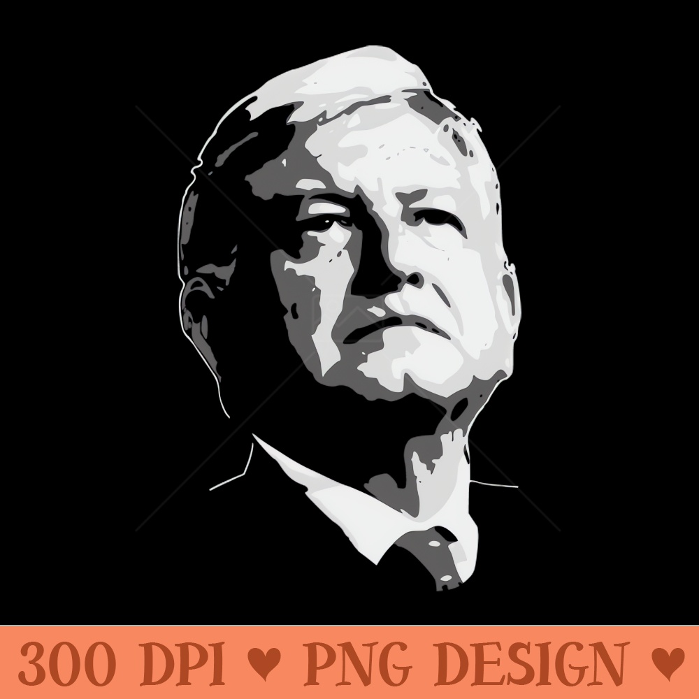 AMLO Black and White - Printable PNG Graphics | Inspire Uplift