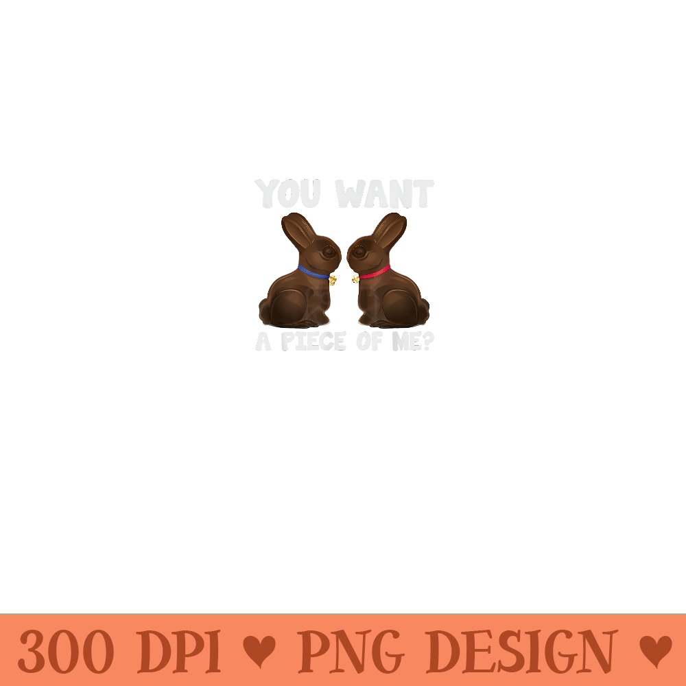 Easter Funny ns Sayings Chocolate Bunny Meme - Digital PNG D | Inspire ...