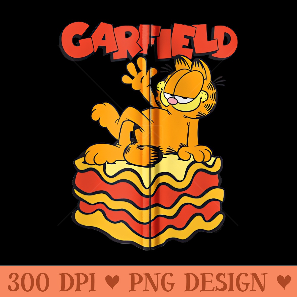 Garfield Lasagna Slice Garfield Pose Zip Hoodie - PNG Clipar | Inspire ...