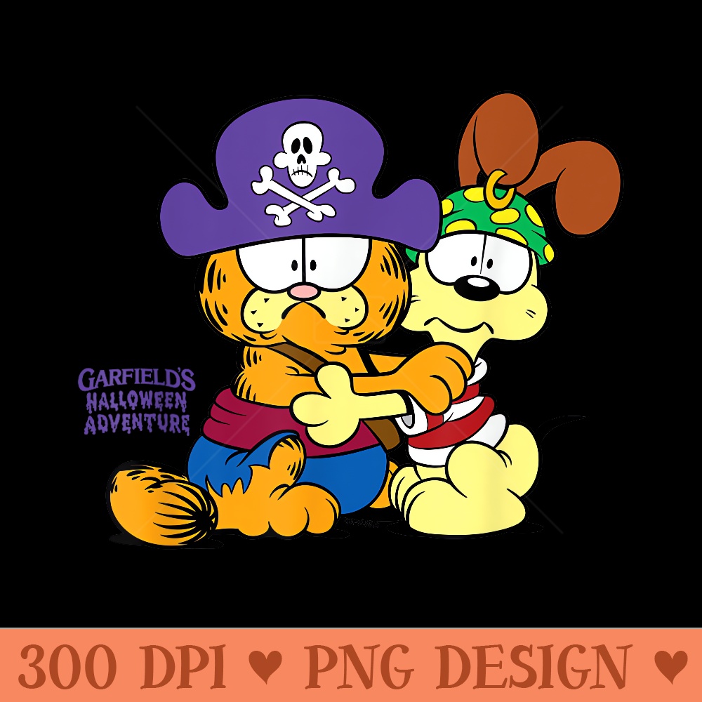 Garfield Pirate Garfield and Odie Scared - Unique Sublimatio | Inspire ...