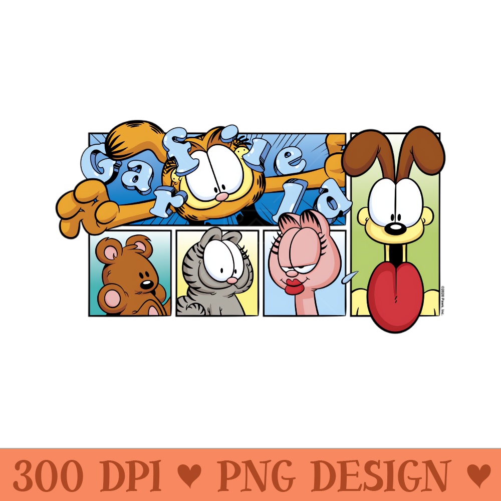 Garfield Group Garfield Comic Strip - Mug Sublimation PNG | Inspire Uplift