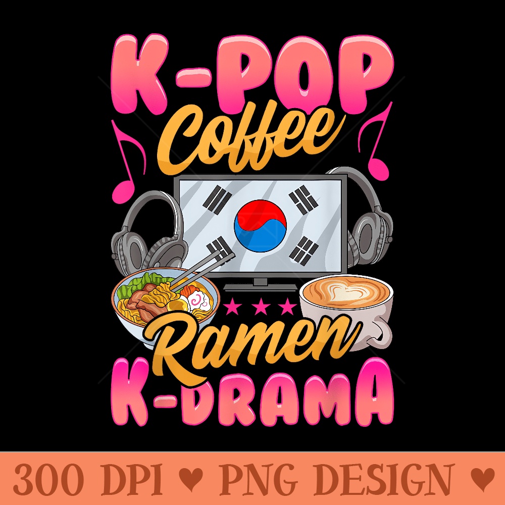 KPop Coffee Ramen KDrama Music Korean TV Merchandise - Ready | Inspire ...