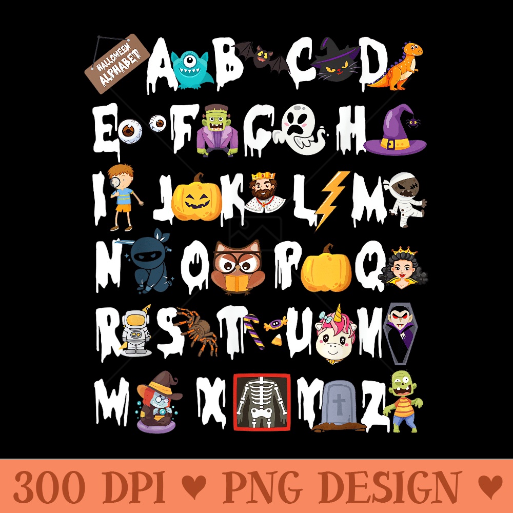 Halloween Alphabet ABCs Learning Kindergarten Teacher - Prin | Inspire ...