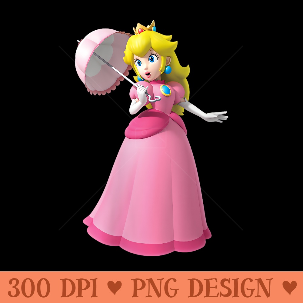 s Super Mario Princess Peach 3D Poster - Transparent PNG dow | Inspire ...