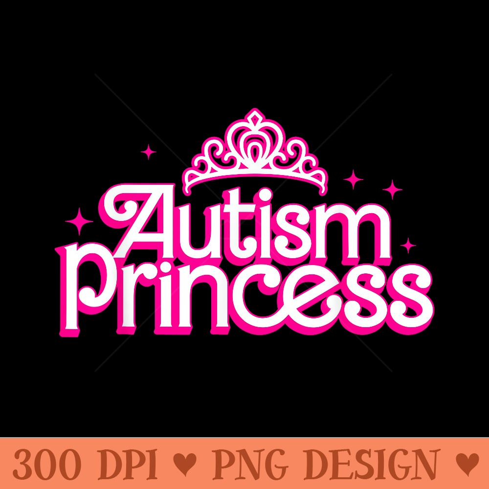 Girl Autism Princess Daughter Autistic Awareness Pink - Prin | Inspire ...