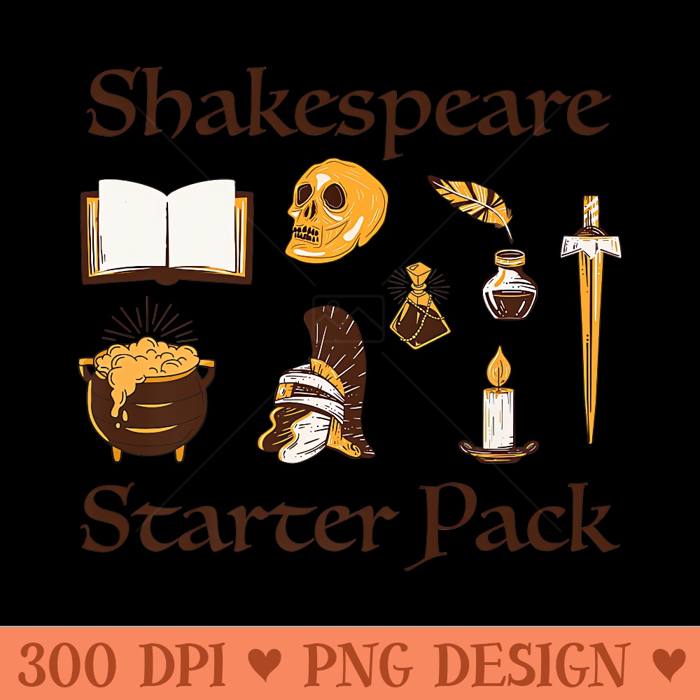 SHAKESPEARE STARTER PACK Poison Candle Skull Cauldron Meme P | Inspire ...