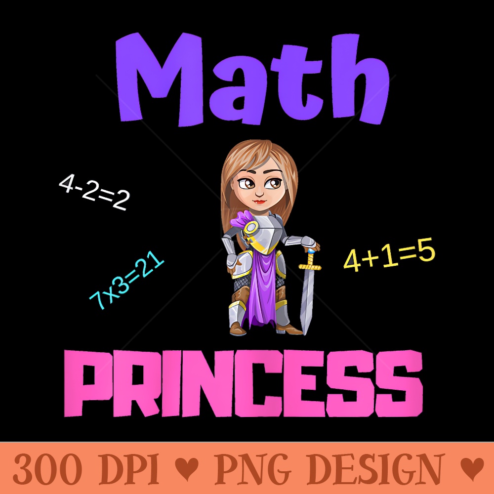 Empowering Math Princess T - PNG clipart download | Inspire Uplift