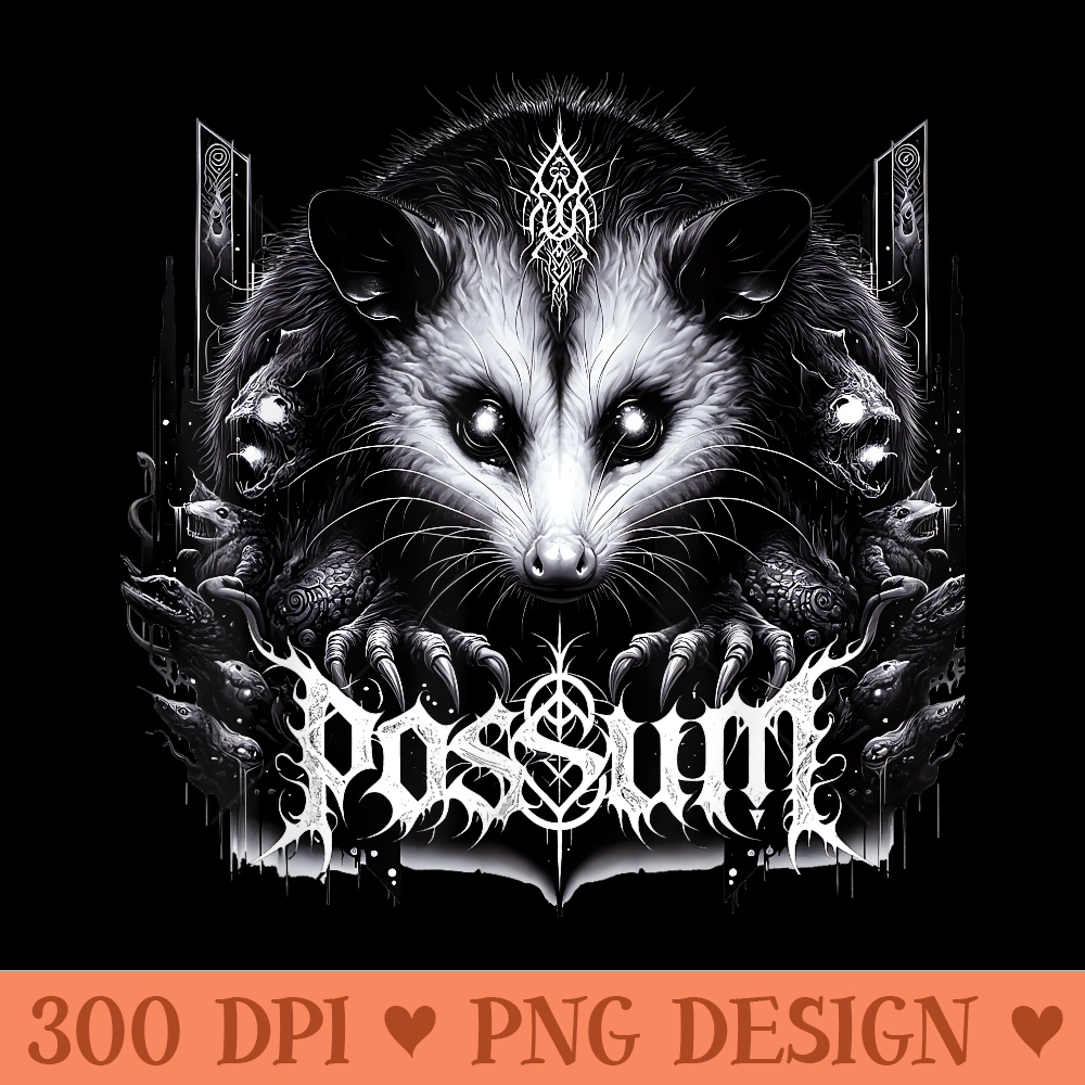 Death Metal Music Possum Goth Black Aesthetic Opossum Gothic | Inspire ...