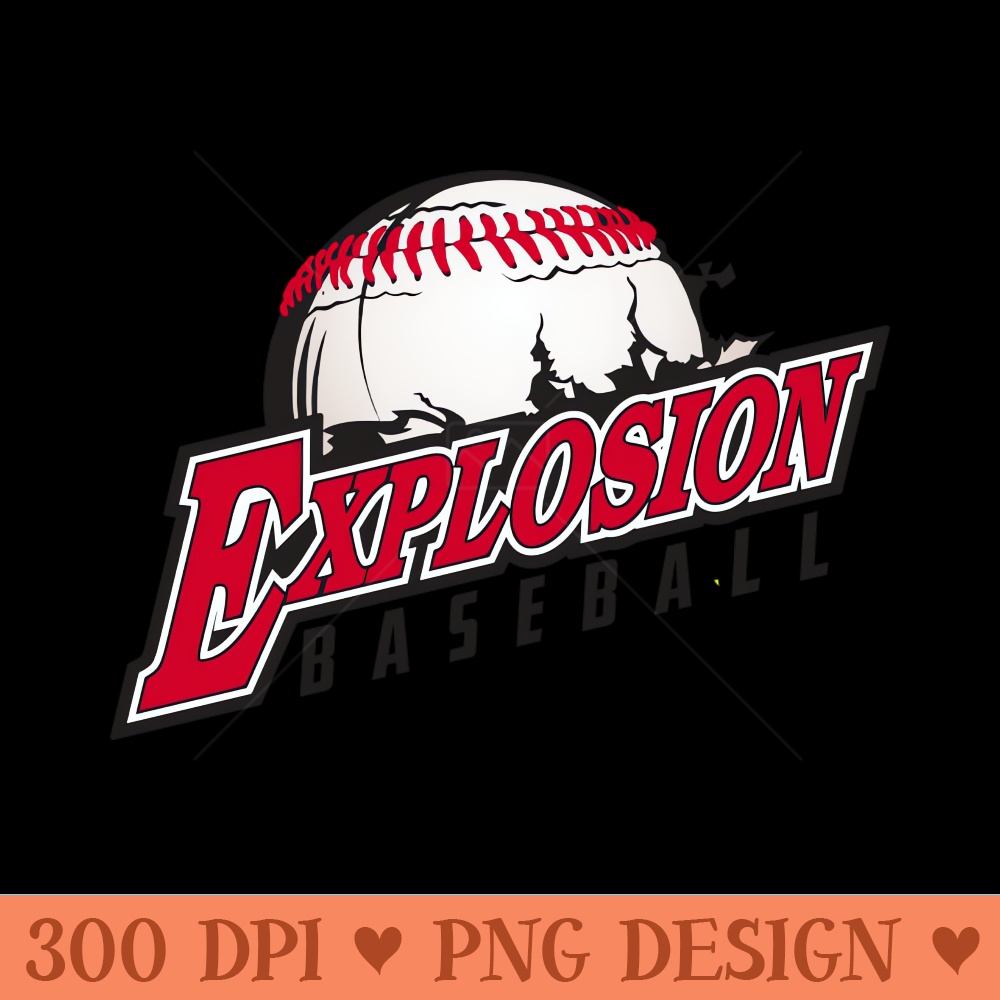 Explosion Baseball - High Quality PNG Files | Inspire Uplift