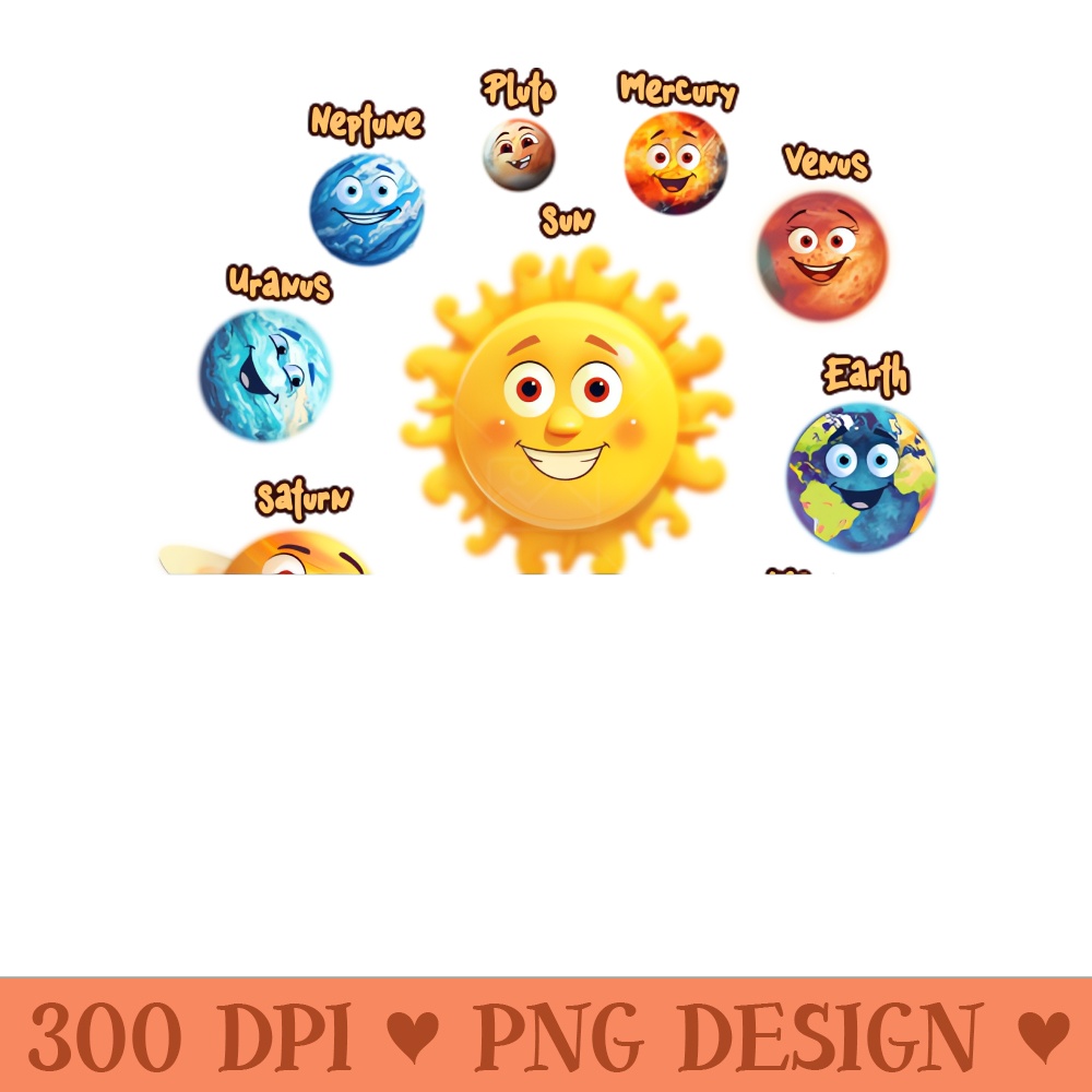 Planetary Adventure Planets of the Solar System - PNG Clipar | Inspire ...