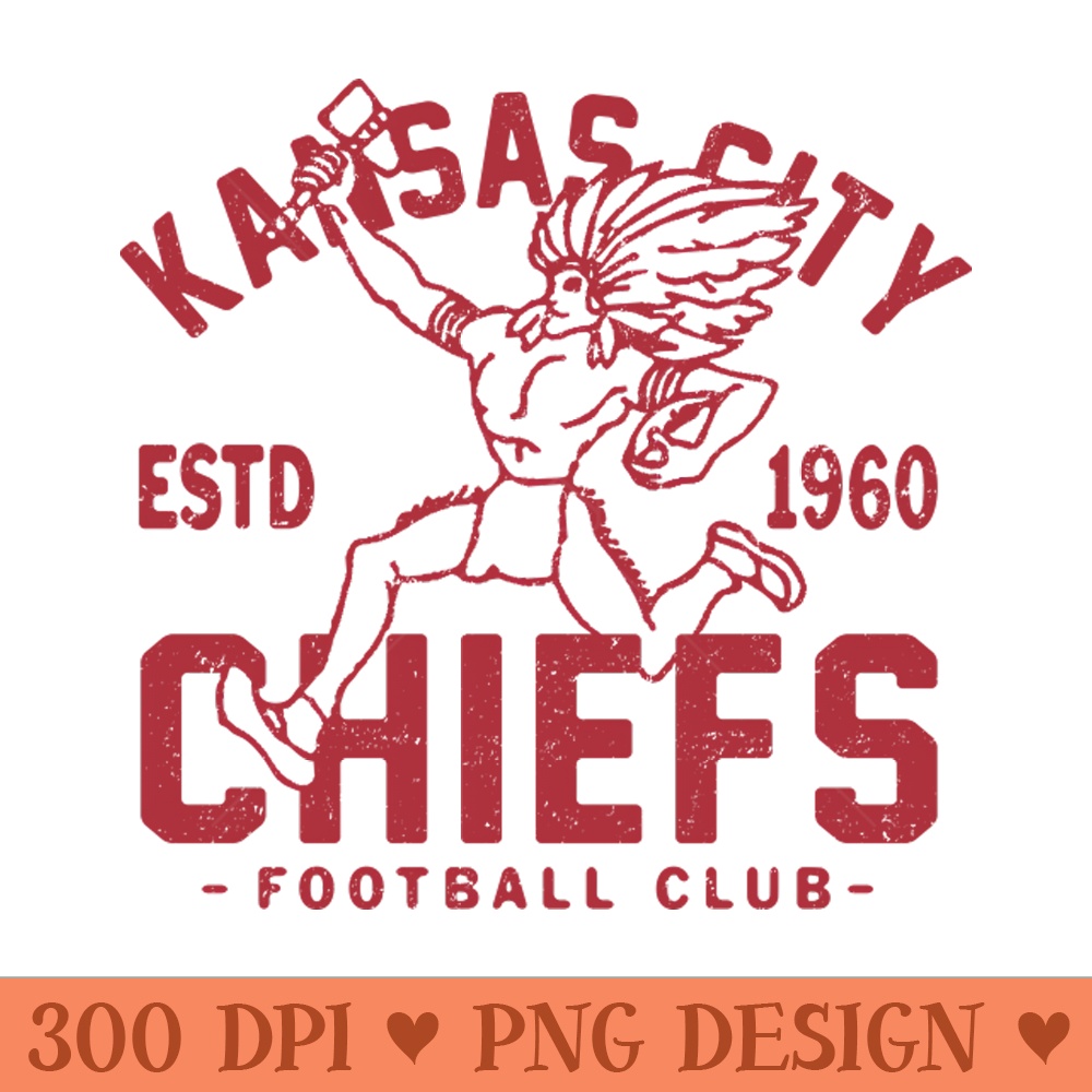 Kansas City Chiefs Retro 1 by Buck - Free PNG download | Inspire Uplift