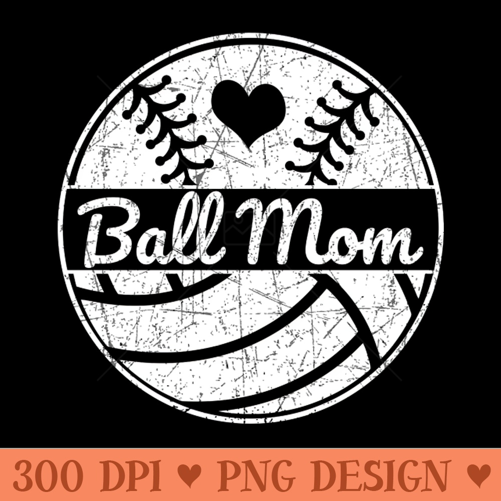 Ball Mom Softball Mom Volleyball Mom Softball Baseball Mom - | Inspire ...