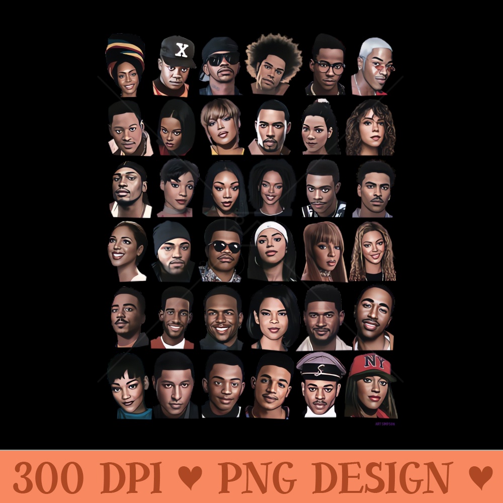 90s RnB - Exclusive PNG designs | Inspire Uplift