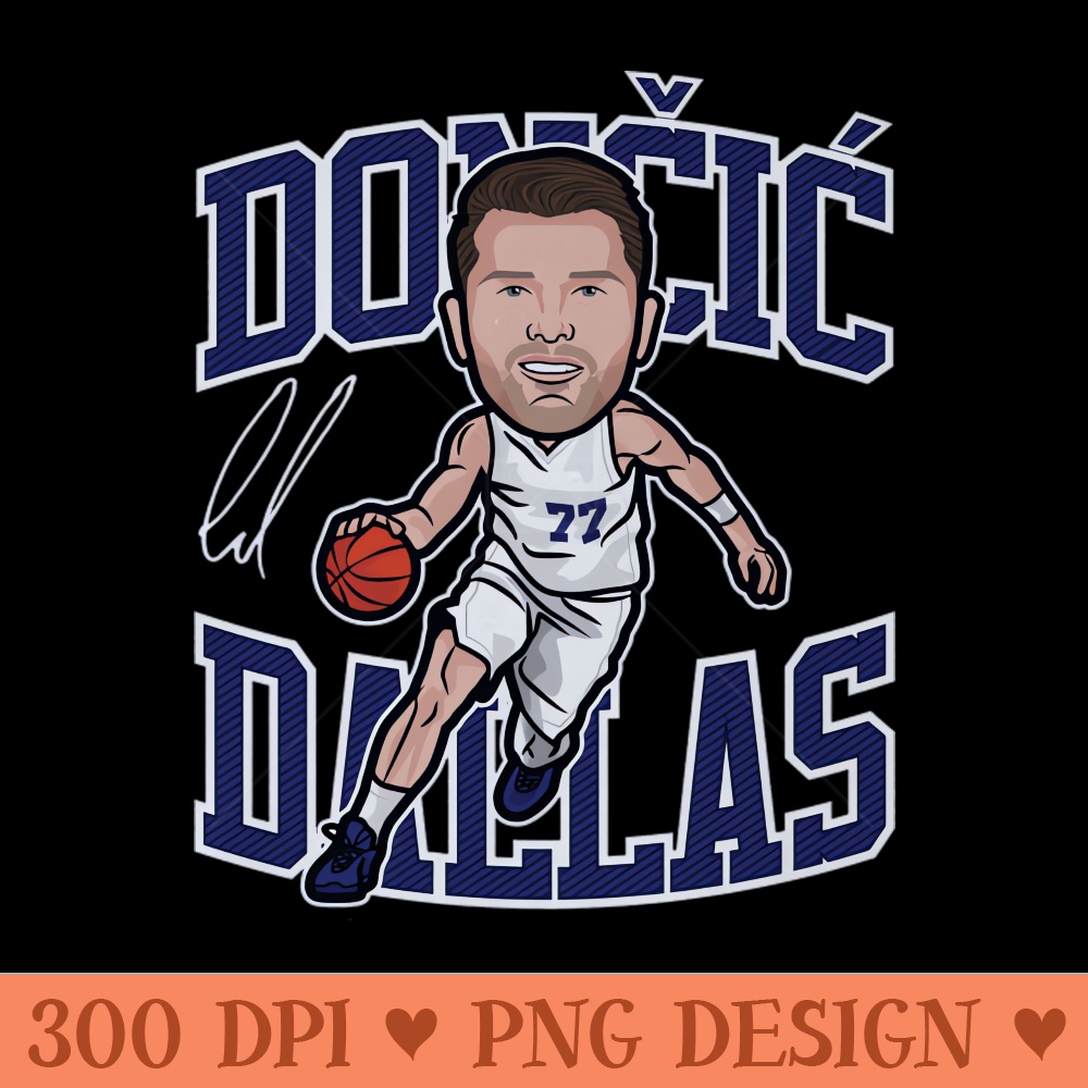 Luka Doncic Dallas - Vector PNG download - Inspire Uplift