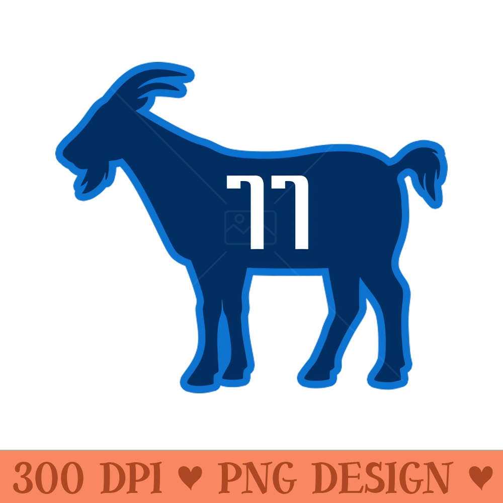DAL GOAT 77 Light Blue - Exclusive PNG designs | Inspire Uplift