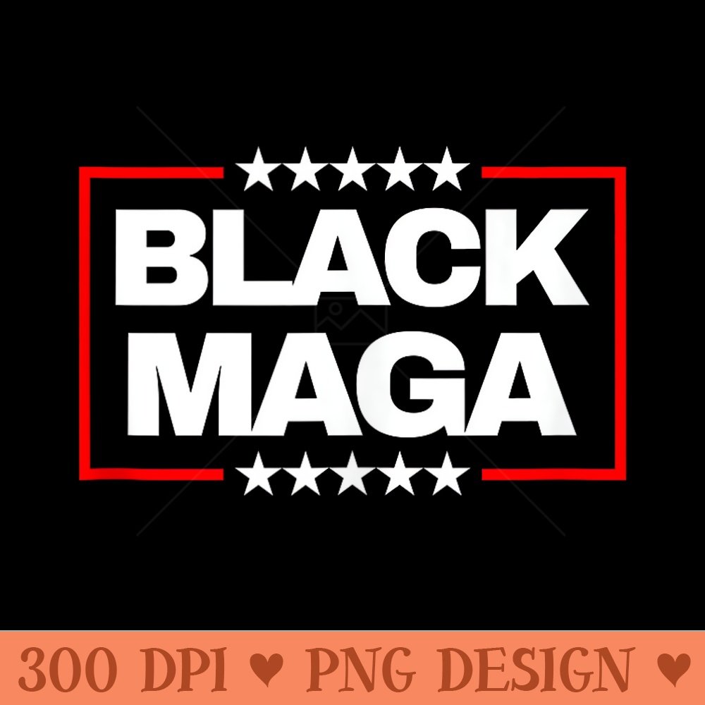 Black MAGA Coalition Patriotic Design - Printable PNG Graphi | Inspire ...