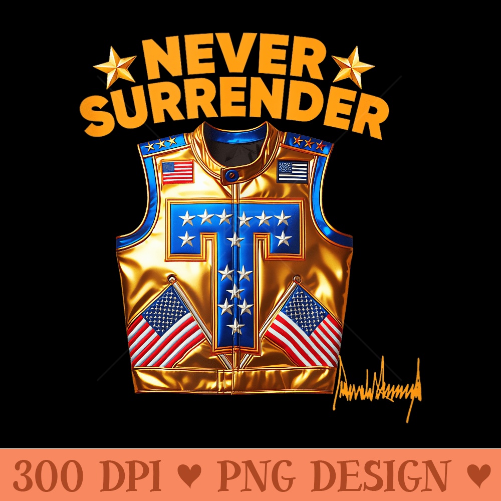 Trump Vest Never Surrender Pro Trump Biker Vest Vintage - Ve | Inspire ...