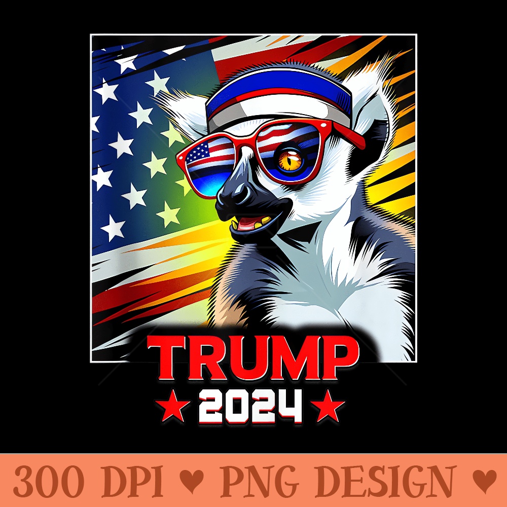 US President Trump 2024 Lemur - Vector PNG download | Inspire Uplift
