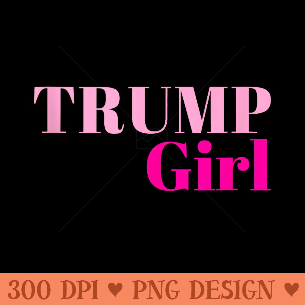 Trump Girl 2024 s Trump Girl Pink For Girls - Digital PNG Ar | Inspire ...