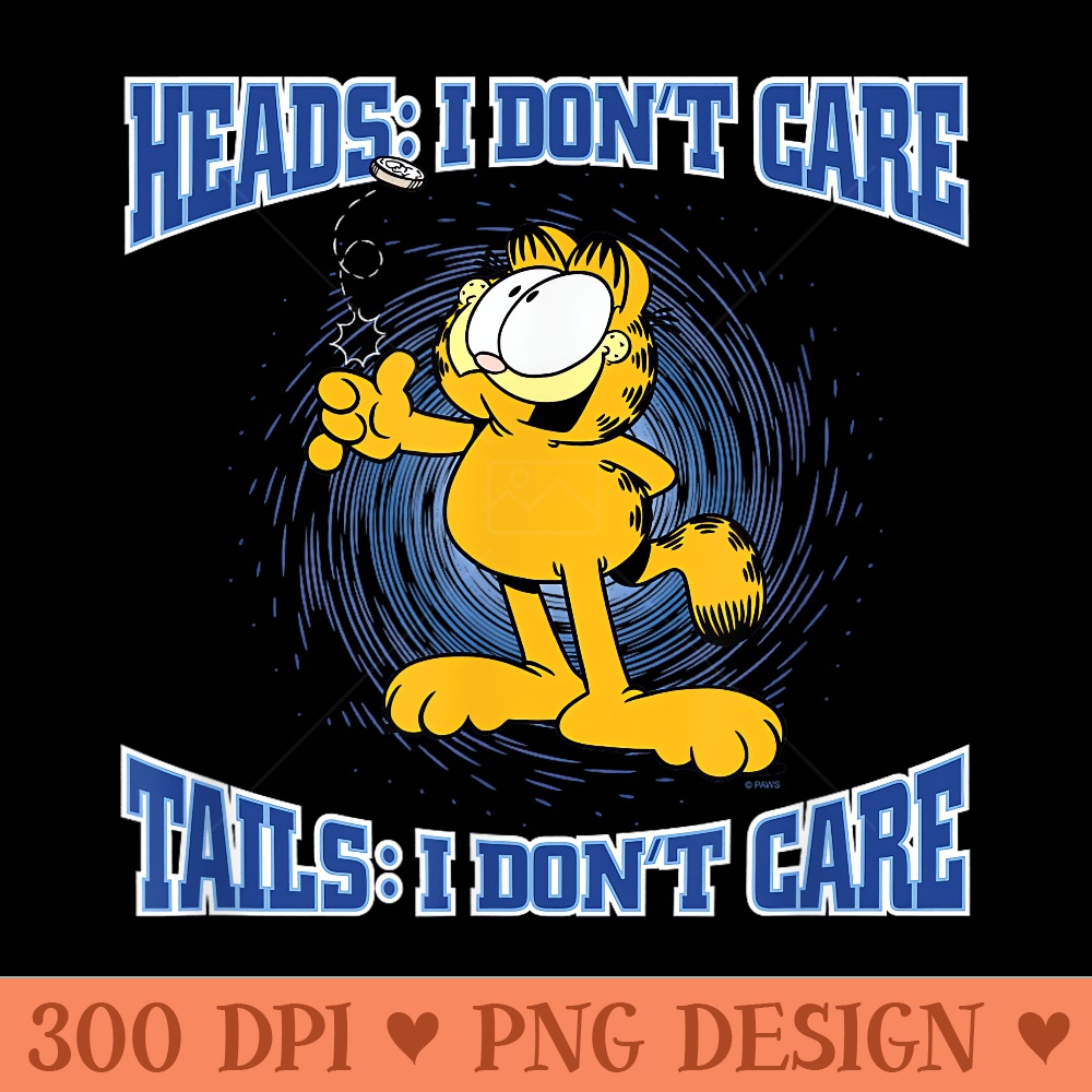 Garfield Heads or Tails - PNG Templates | Inspire Uplift