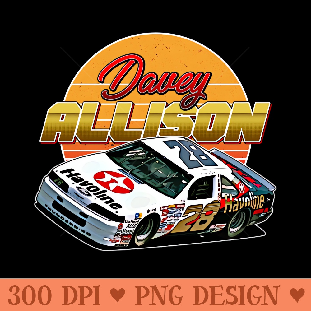 Davey Allison 28 80S Retro - PNG download | Inspire Uplift