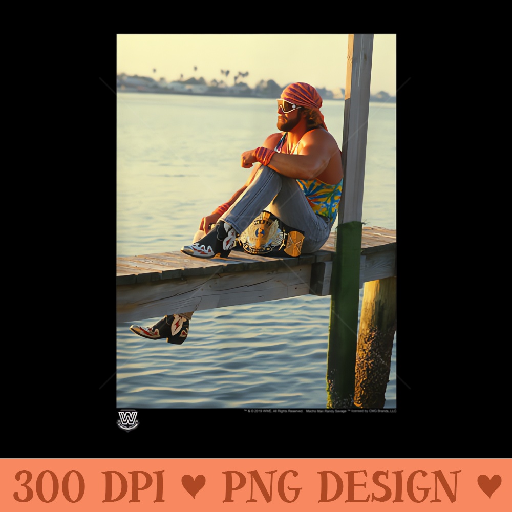 Macho Man Sunset - Exclusive PNG designs | Inspire Uplift