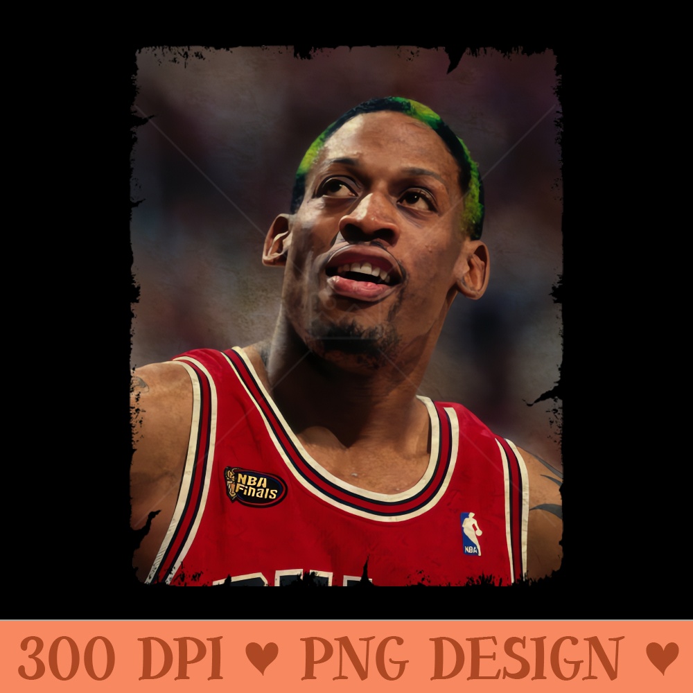 Dennis Rodman 1998 NBA Finals, Game Two - Digital PNG Artwor | Inspire ...