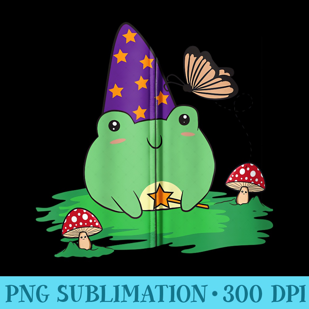 Cottagecore Aesthetic Cute Kawaii Frog Wizard Hat Frogcore - | Inspire ...