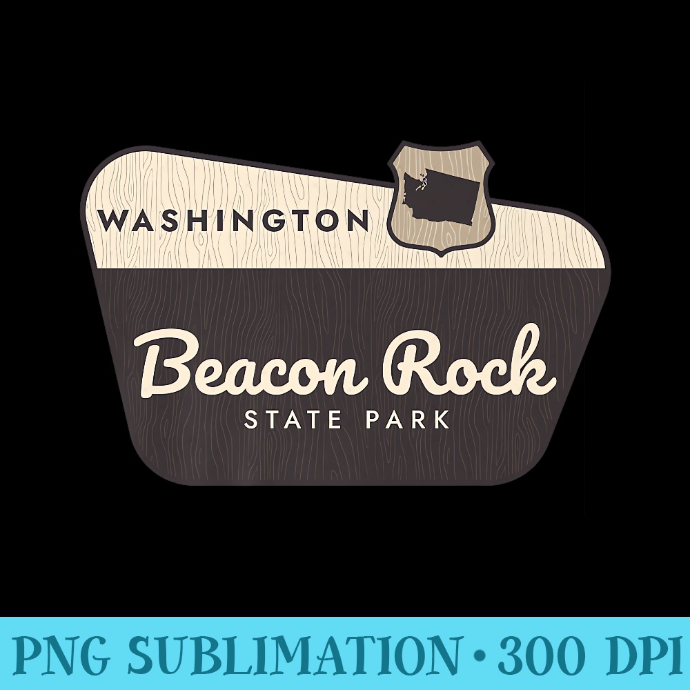 Beacon Rock State Park Washington Welcome Sign Souvenir Prem | Inspire ...