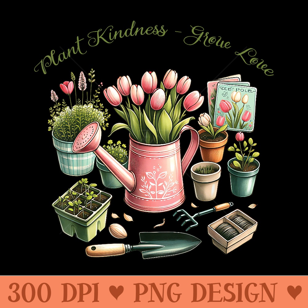 Plant Kindness Grow Love Gardening SpringThemed Positive - P | Inspire ...