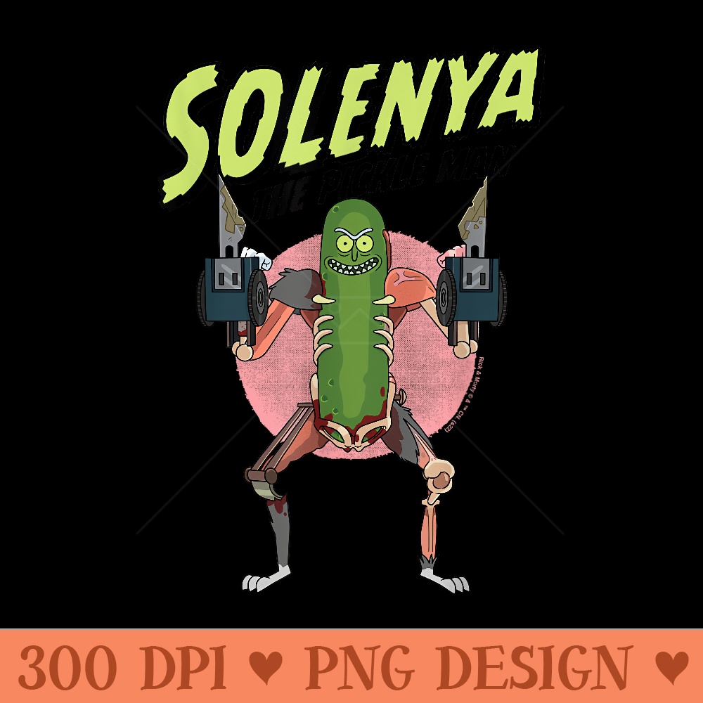 Rick Morty Solenya The Pickle Man - Vector PNG download | Inspire Uplift