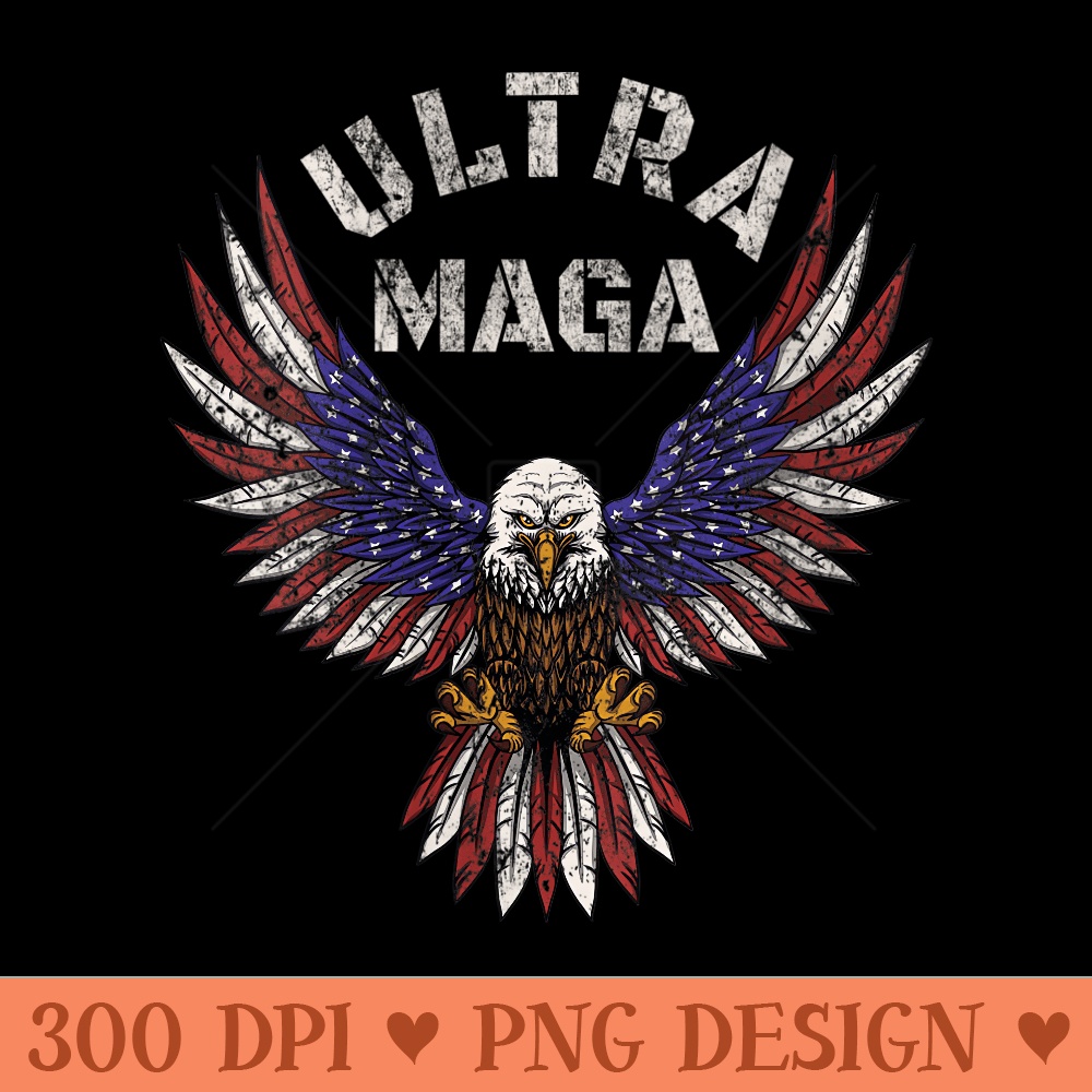 Womens Ultra Maga US Flag USA Eagle American Ultra Mega - De | Inspire ...
