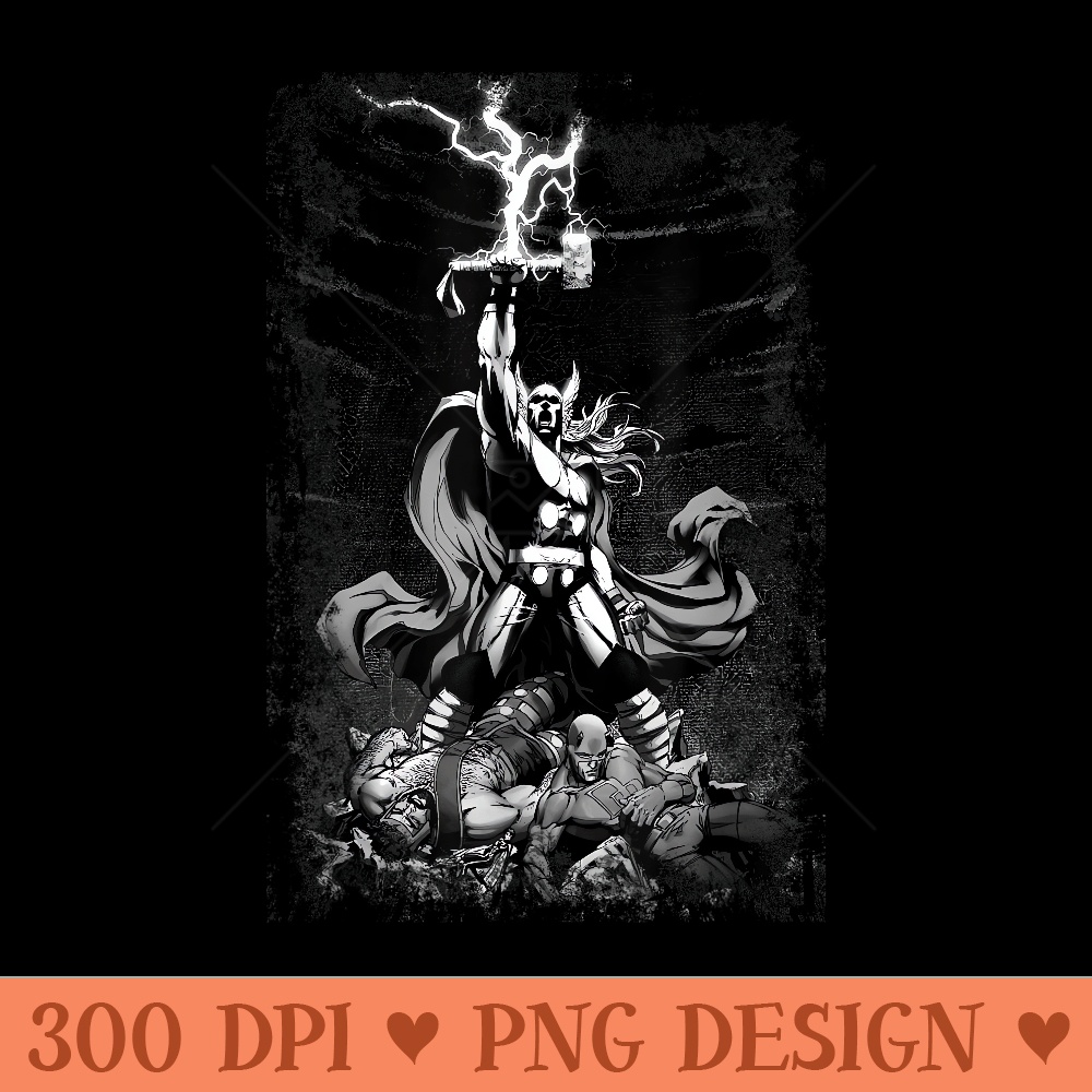 Marvel Comics Retro Classic Thor God Thunder Victory Poster | Inspire ...