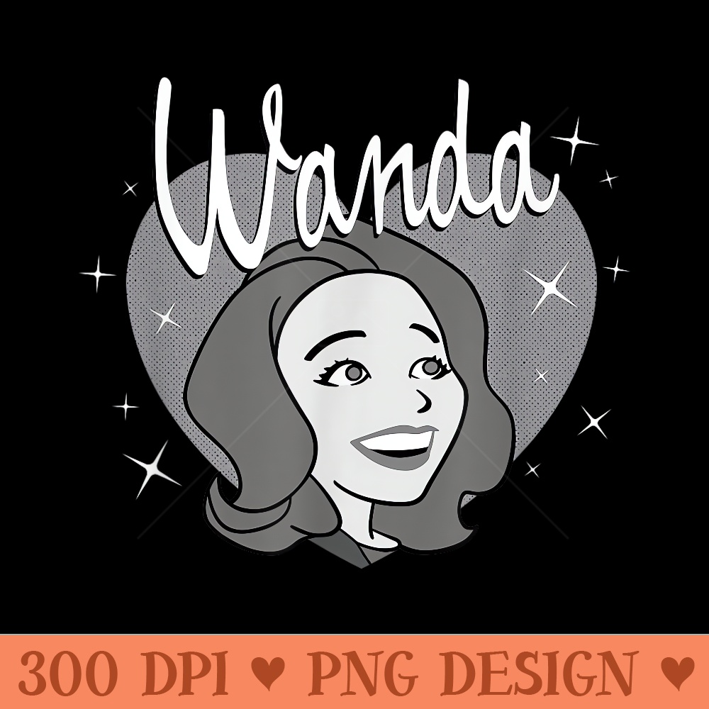 Marvel WandaVision Wanda Maximoff Heart Retro 60s - Ready To | Inspire ...