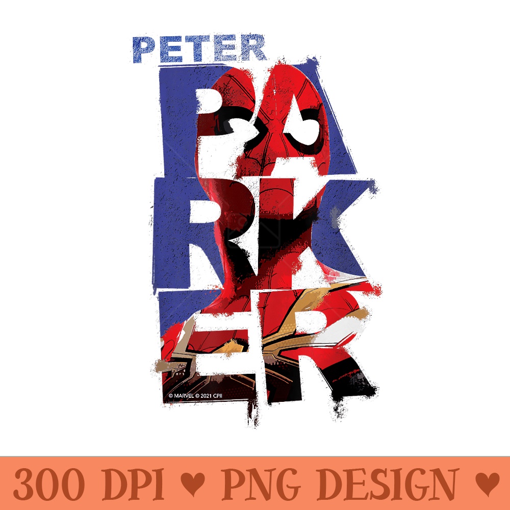 Marvel SpiderMan No Way Home Peter Parker Letters - Vector P | Inspire ...