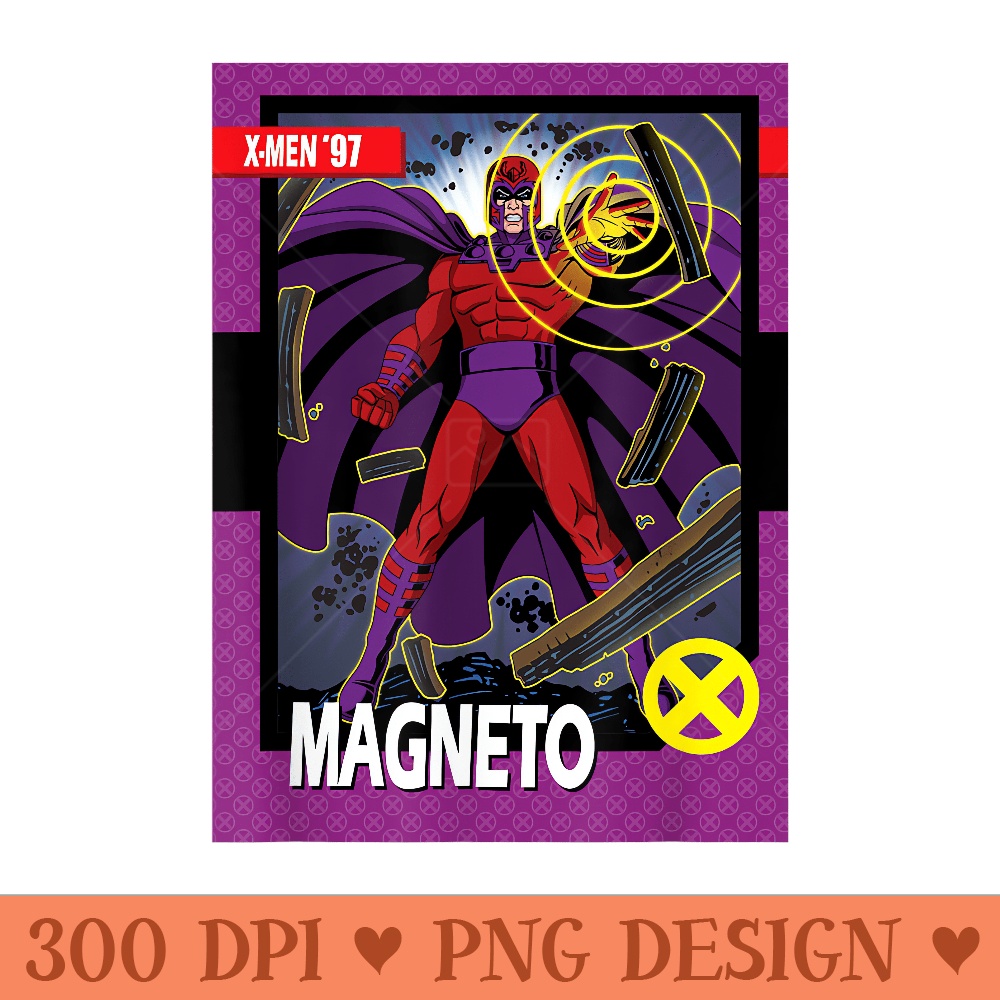 Marvel Studios XMen u201997 Magneto Retro Trading Card - PNG | Inspire ...