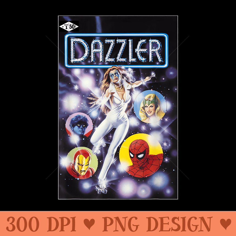 Marvel Universe Classic Dazzler Light Power Comic Book Cover | Inspire ...