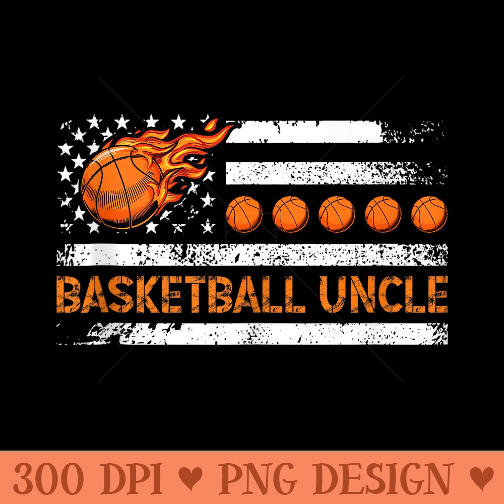 Mens Basketball Uncle US Flag Uncle Of A Basketball Player U | Inspire ...