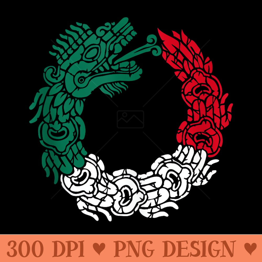 Aztec Quetzalcoatl Serpent Mexican Flag Mexico Roots - Free | Inspire ...