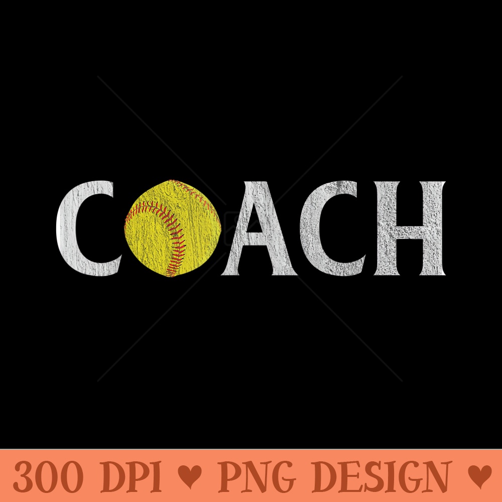 Softball Coach - PNG image download | Inspire Uplift