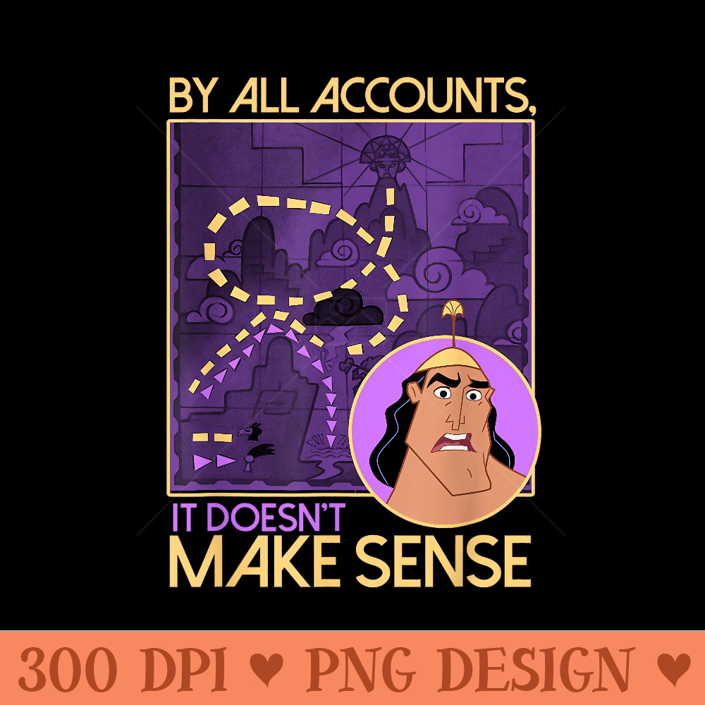 Disney Emperors New Groove Kronk Doesnt Make Sense T - PNG d | Inspire ...