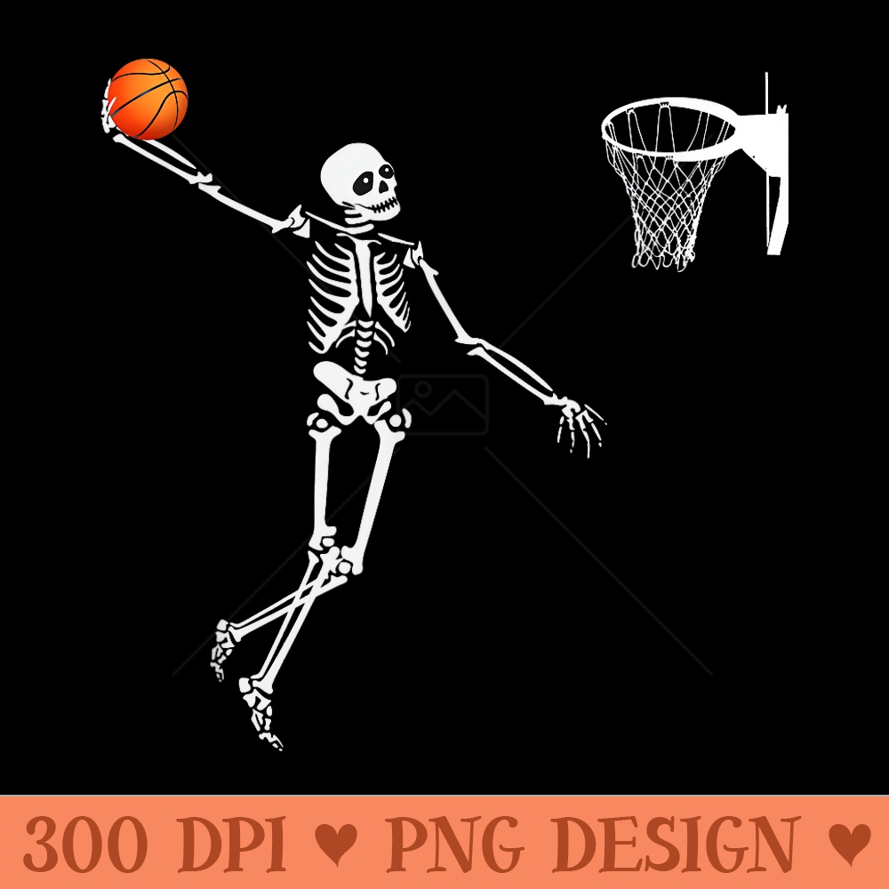 Basketball Skeleton Halloween Slam Dunk Skeleton Dunk - Uniq | Inspire ...