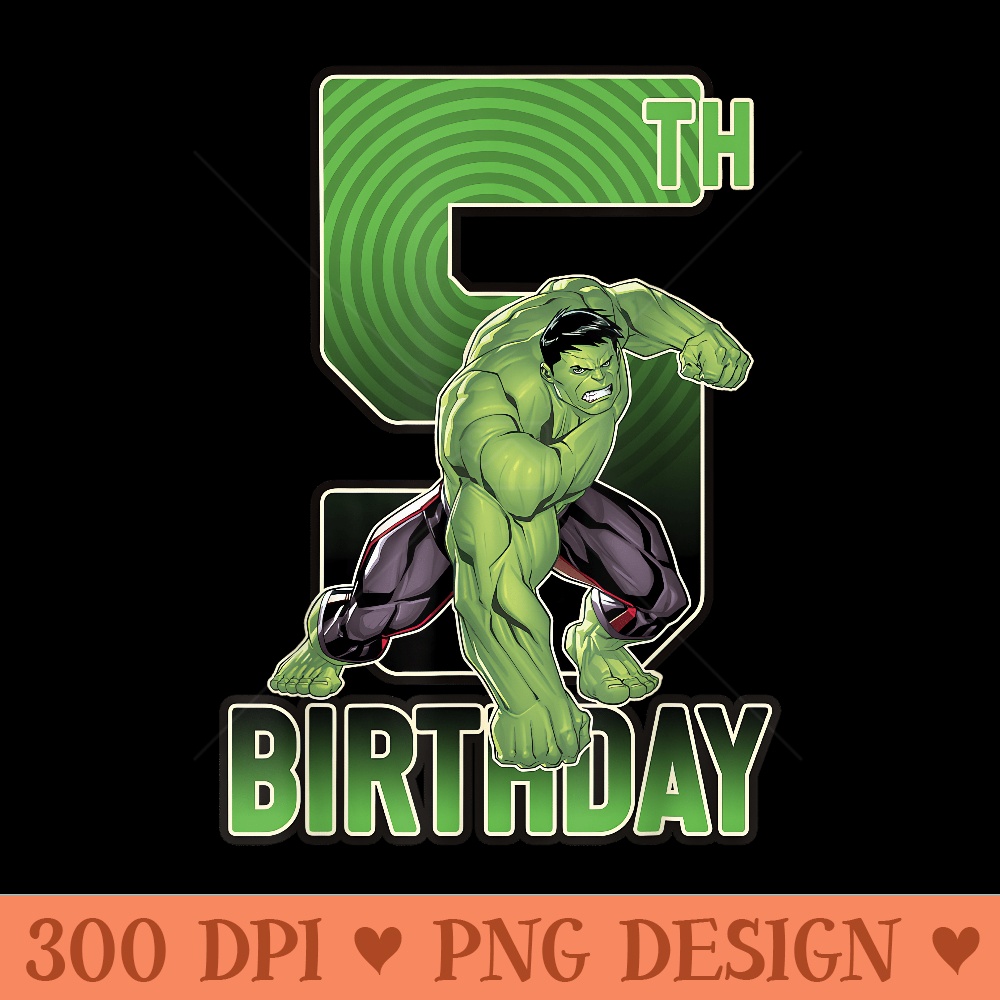 Marvel Hulk Smash 5th Birthday Graphic T - High Resolution P | Inspire ...