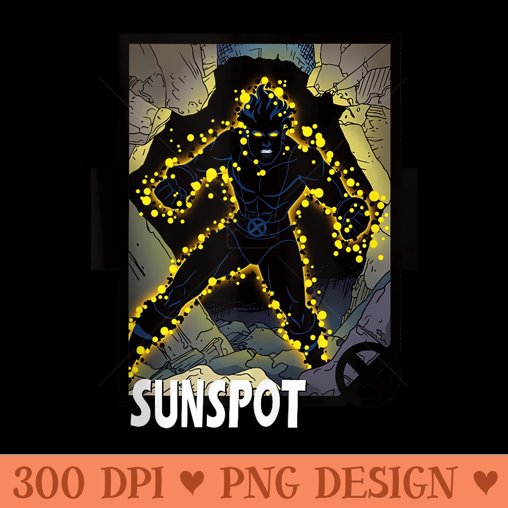 Marvel XMen 97 Classic Sunspot Vintage Super Hero Card - Dig | Inspire ...