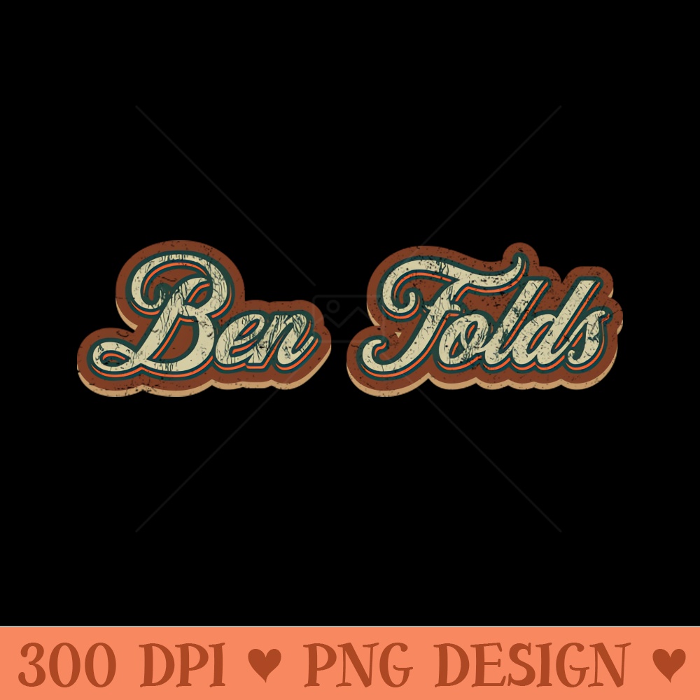 Ben Folds Vintage Text - Transparent PNG Collection | Inspire Uplift