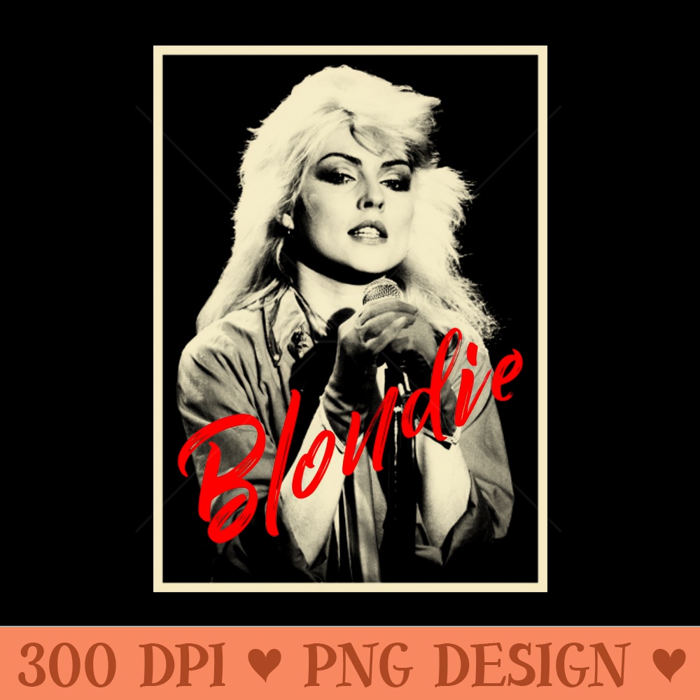 Blondie Debbie Blondie - Transparent Shirt Mockup | Inspire Uplift