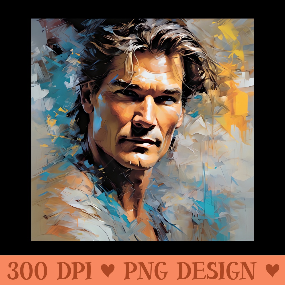 remember Patrick Swayze - High Resolution PNG Artwork | Inspire Uplift