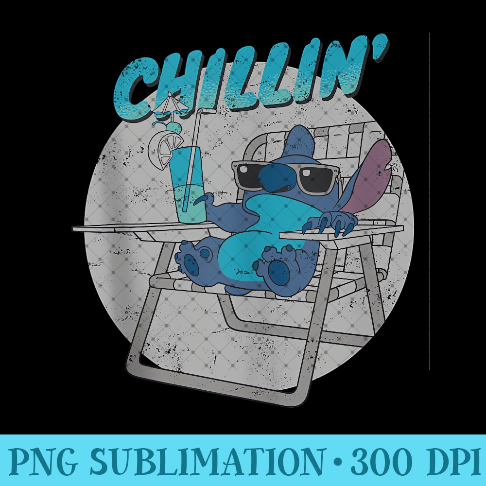 Disney Lilo and Stitch Chillin - Printable PNG Graphics | Inspire Uplift