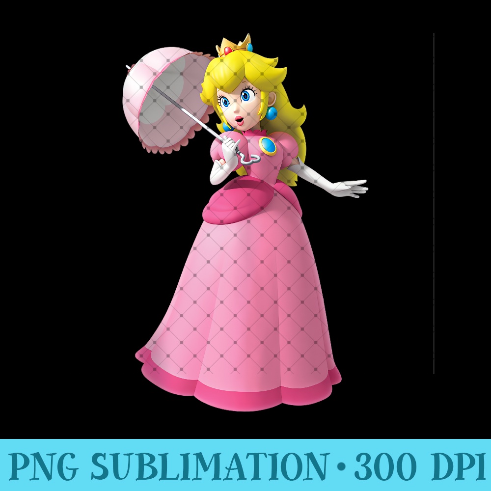 Super Mario Princess Peach 3D Poster - PNG Design Files | Inspire Uplift