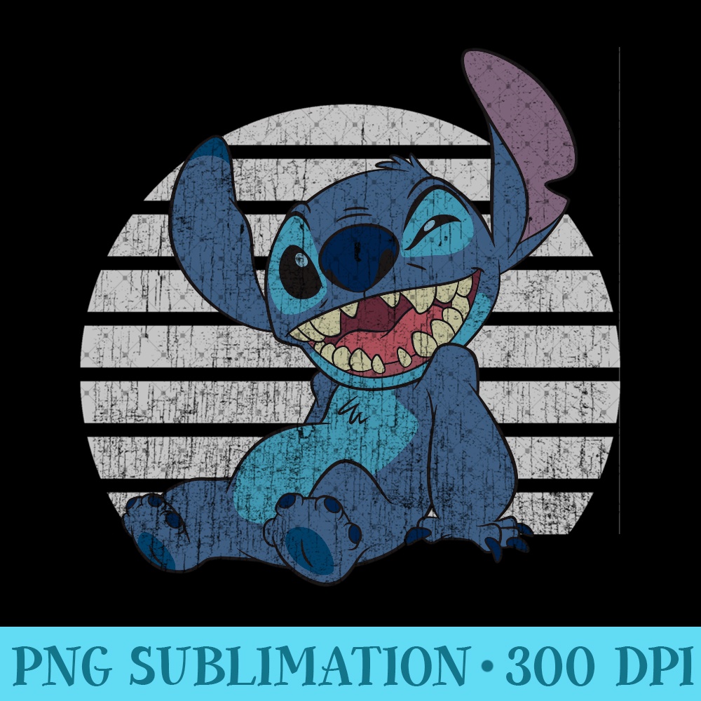 Lilo & Stitch - Winking Stitch - PNG Design Files | Inspire Uplift
